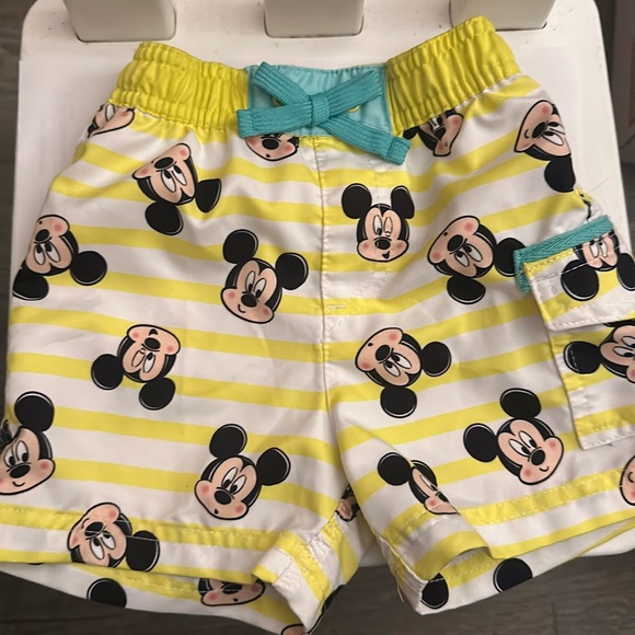Disney | Bottoms | Disney Baby Boy Mickey Mouse Swim Trunks | Poshmark